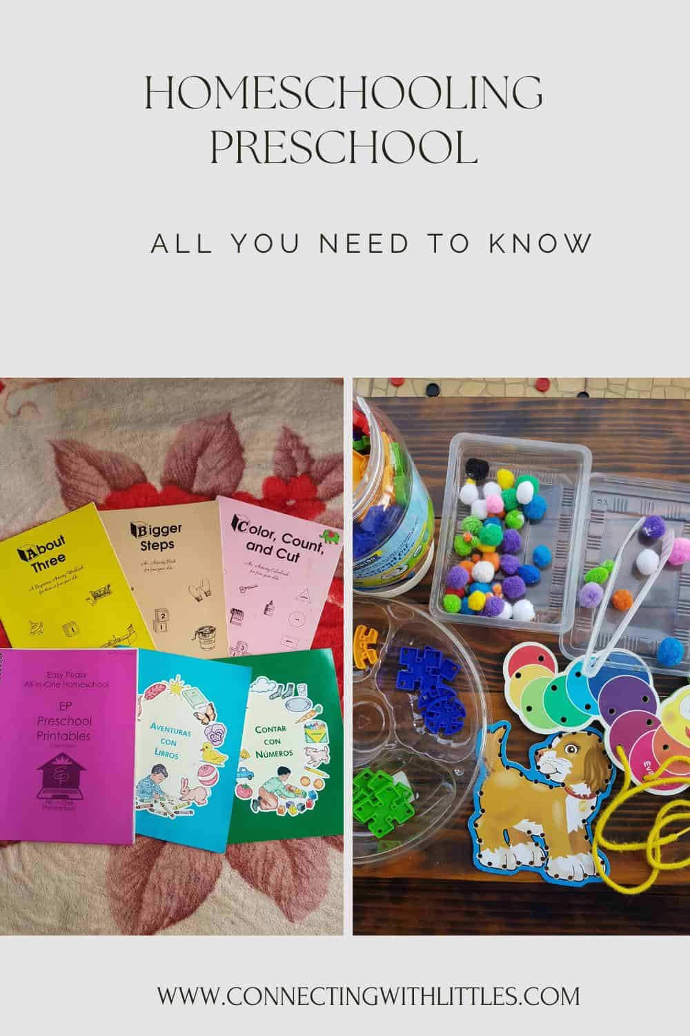 How to Homeschool Preschool (a Simple Program) - Connecting with Littles